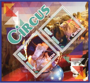 Stamp: Circus I (Rwanda: Illegal Stamps(Circus) Col:RW 2018-18/2