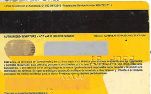 Bank Card: Bancolombia Debit Mastercard (2019-2020) (Bancolombia ...