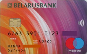 Bank Card: Belarusbank Maestro Color (Belarusbank, BelarusCol:BY-MS-0057.02