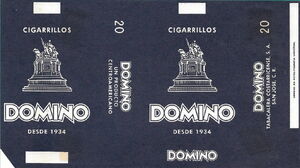 Cigarette Pack: Domino (Costa RicaCol:CR-CT-0111