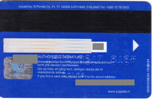 Bank Card: VISA Debit - S-Pankki (S-Pankki, FinlandCol:FI-VI-0025