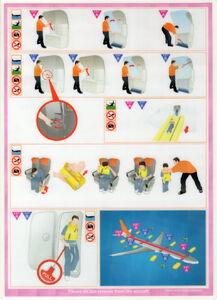 Safety Card: Airbus A321 (EasyJet, United Kingdom of Great Britain ...