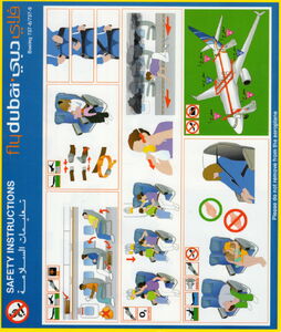 Safety Card: Boeing 737-8/737-9 (FlyDubai, United Arab EmiratesCol:FDB ...