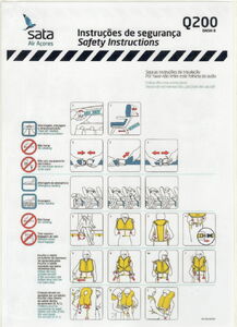 Safety Card: Q200 Dash 8 (SATA Air Acores, PortugalCol:SAT-PT-0005
