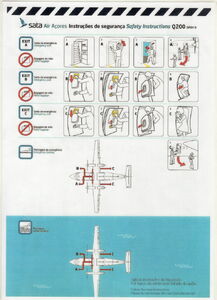 Safety Card: Q200 Dash 8 (SATA Air Acores, PortugalCol:SAT-PT-0005