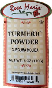 Food Label: Rosa Maria Turmeric Powder Curcuma Molida (N.A.C Corp ...