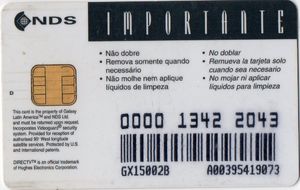 Functional Card: Directv (DirecTV, Venezuela(Smart Cards) Col:VE-DTV ...