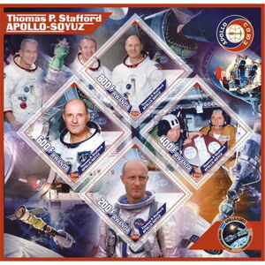 Stamp: Space Apollo–Soyuz Thomas P. Stafford (Rwanda: Illegal Stamps ...