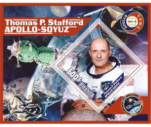 Stamp: Space Apollo–Soyuz Thomas P. Stafford (Rwanda: Illegal Stamps ...