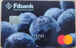 Bank Card: Fibank Mastercard Credit Blueberries - 09-23 (First ...