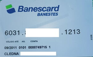 Bank Card: Banescard Banestes (Banestes Banco Estado, BrazilCol:BR-GM-0123