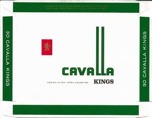 Cigarette Pack: Cavalla 30 (South AfricaCol:ZA-CT-0030