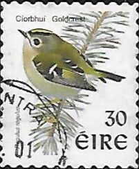 Stamp: Goldcrest (Regulus regulus) (Ireland(Bird Definitives 1997-2001 ...