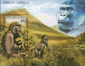 Stamp: Gorillas (Benin: Illegal Stamps(Gorillas (2001)) Col:BJ 2001-08