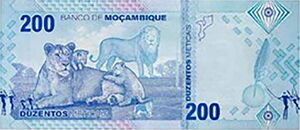 Banknote: 200 Meticais (Mozambique(2024 Issue) Wor:P-158as