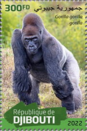 Stamp: Gorilla gorilla gorilla (Djibouti(Gorillas) Mi:DJ 5850,Yt:DJ ...