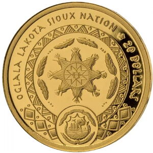 Coin: 20 Dollars (Native Americans - Eagle) (Liberia(1965~Today ...
