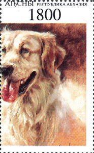 Stamp: Dog (Abkhazia: Illegal Stamps(Dogs 1995) Col:AB 1995-14/2