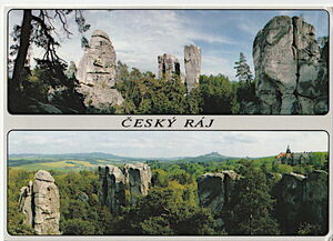Carte postale: Český Ráj National Park (République Tchèque(_ région ...