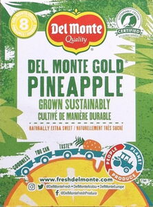 Fruit Sticker: Del Monte Gold Pineapple 8 (Costa RicaCol:CR-FR-01218