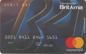 Bank Card: Tabungan BRI BritAma (BRI (Indonesia), IndonesiaCol:ID-MC-0156