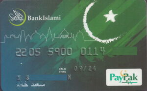 Bank Card: Bank Islami (Bank Islami, PakistanCol:PK-GM-0048