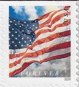 Stamp: Flag of USA (AP Booklet) (United States of America(2024 Flag ...