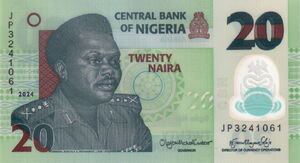 Banknote: 20 Naira (Nigeria(2005-2023 Issue) Wor:P-34s