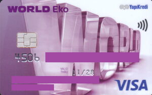 Bank Card: World Eko (Yapi Kredi Bankasi, Türkiye (Turkey)Col:TR-VI-0665