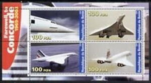 Stamp: Concorde Farewell (Benin: Illegal Stamps(Aviation (2003)) Col:BJ ...