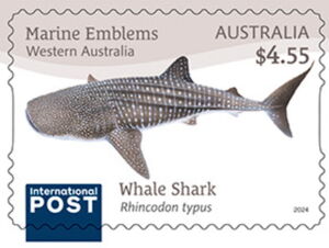 Stamp: Whale Shark (Rhincodon typus) (Australia(Marine Emblems of ...