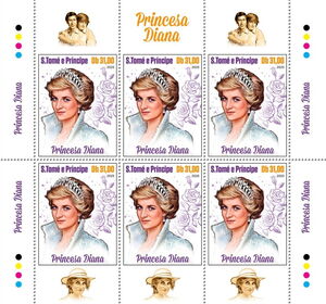 Stamp: Princess Diana (1961-1997) (São Tomé and Príncipe(Princess Diana ...