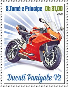 Stamp: Ducati Panigale V2 (São Tomé and Príncipe(Motorcycles (2020)) Mi ...