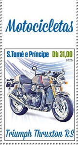 Stamp: Triumph Thruxton RS (São Tomé and Príncipe(Motorcycles (2020 ...