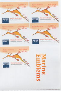 Stamp: Weedy Seadragon (Phyllopteryx taeniolatus) (Australia(Marine ...