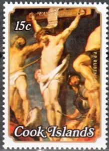 Stamp: Christ between thieves (Cook Islands(Easter 1977) Mi:CK 531,Sn:CK 472,Yt:CK 461,Sg:CK 572