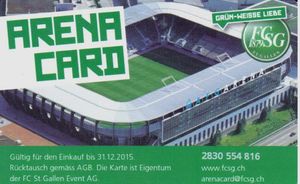 Functional Card: Arena Card (Sports Venues, Centres, Switzerland(AFG ...