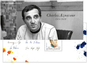 Stamp: Charles Aznavour, Singer (France(Charles Aznavour, Singer (2024 ...