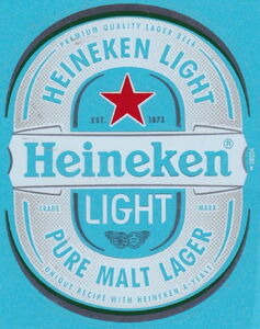 Drink Label: Heineken Light Pure Malt (Heineken Brouwerij ...