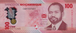 Banknote: 100 Metical (Mozambique(2024 Issue) Wor:P-157a