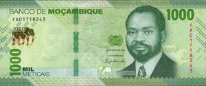Banknote: 1,000 Metical (Mozambique(2024 Issue) Wor:P-160a 💴