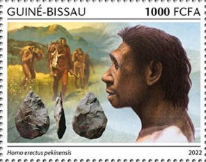 Stamp: Homo erectus pekinensis (Guinea-Bissau(Prehistoric Human (2022 ...