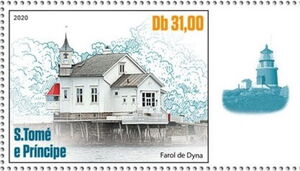 Stamp: Dyna Lighthouse (São Tomé and Príncipe(Lighthouses (2020.1)) Mi ...