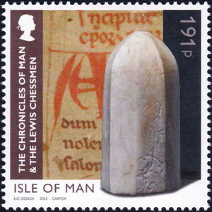 Stamp: Pawn (Isle of Man(The Chronicles of Man & the Lewis Chessmen) Mi ...