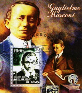 Stamp: Guglielmo Marconi (Benin: Illegal Stamps(Famous People (2006 ...