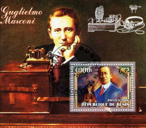 Stamp: Guglielmo Marconi (Benin: Illegal Stamps(Famous People (2006 ...