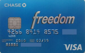 Bank Card: Freedom (Chase Bank USA, N.A., United States of AmericaCol ...