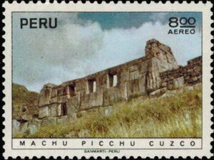 Stamp: Archaeological Monuments - Ruins of Machu Picchu (Peru ...