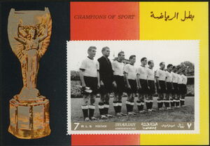 Stamp: Germany (Sharjah(Well-Known Soccer Players) Mi:AE-SH BL42B,Col ...