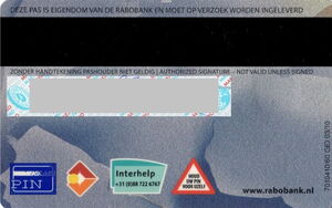 Bank Card: Rabo WereldPas (Rabobank, NetherlandsCol:NL-MS-0067